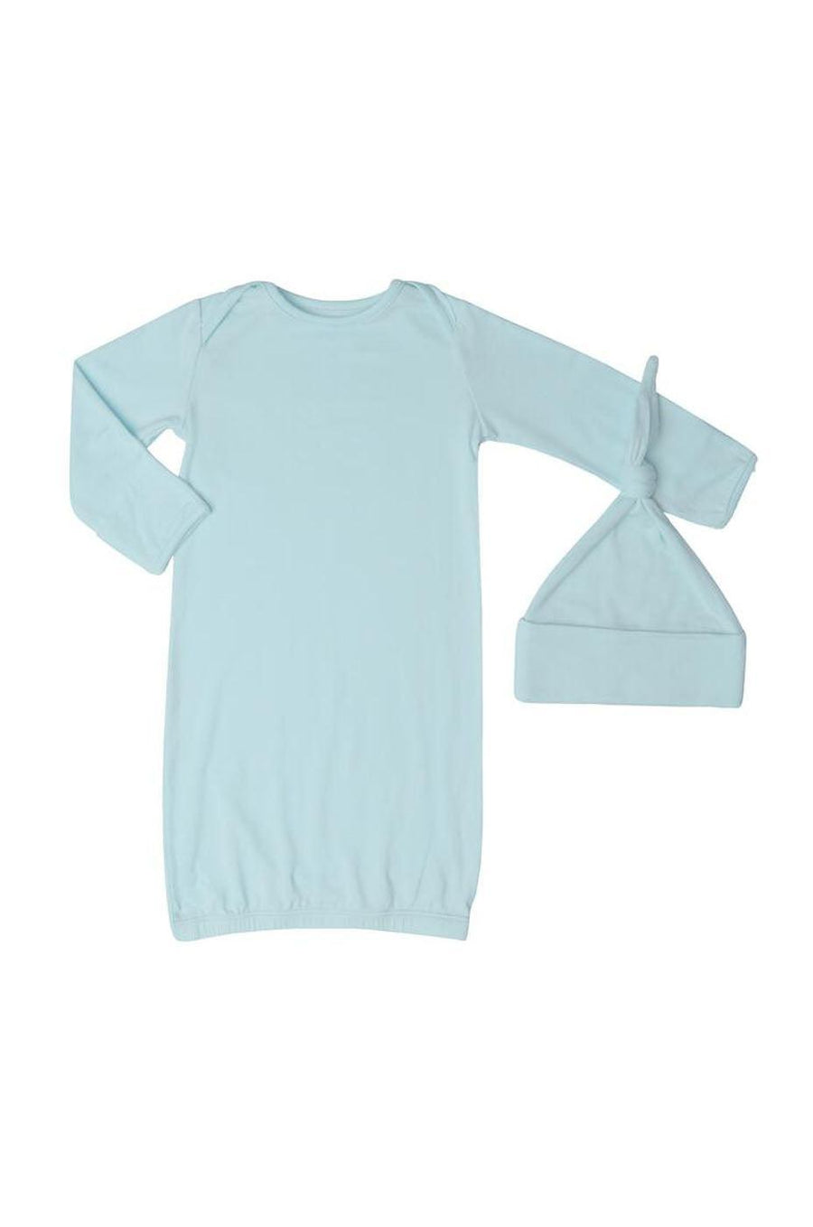 Whisper Blue Maternity & Nursing Pajama 5-Piece Hospital Set – Milk & Baby
